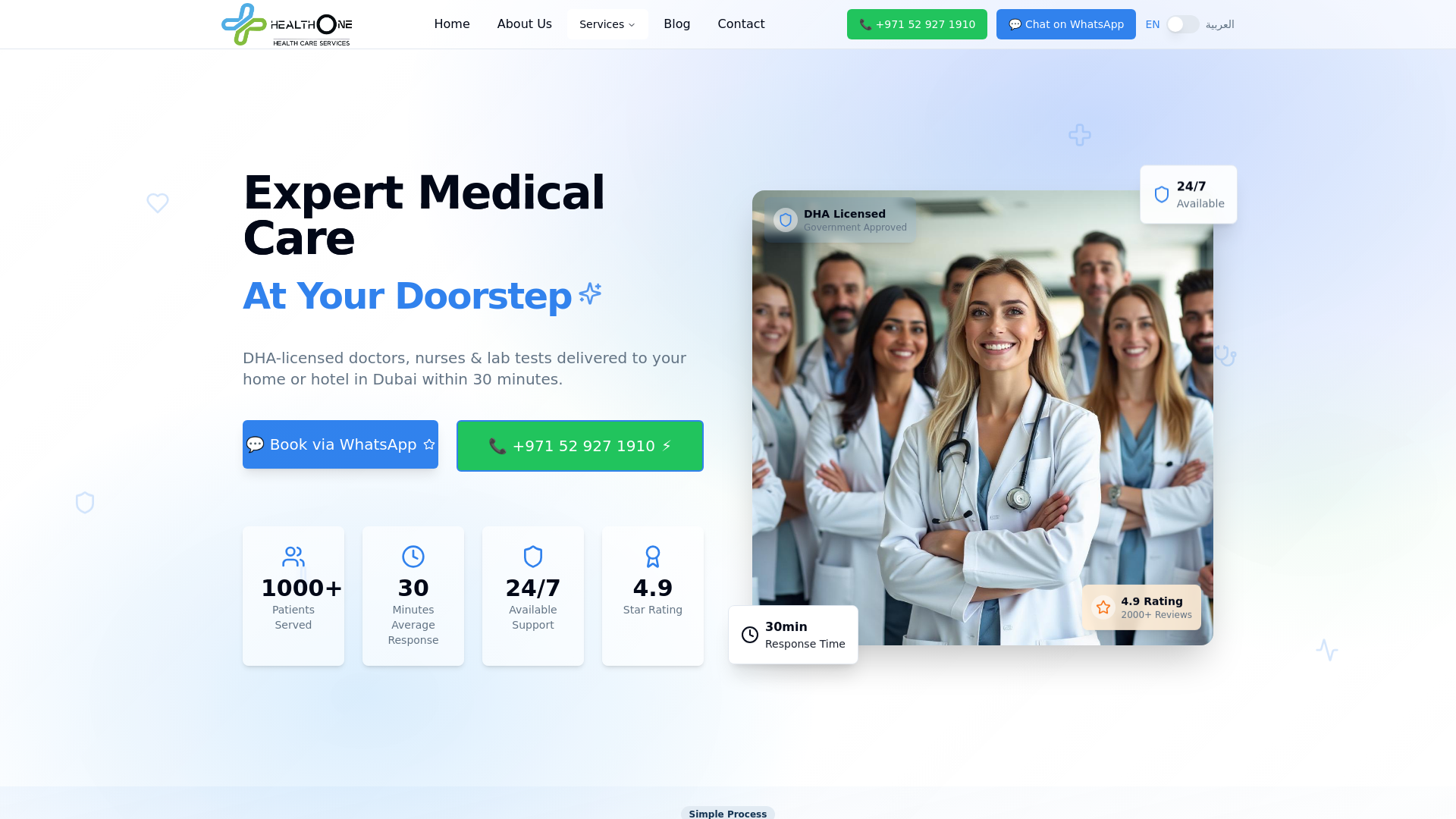 HealthOne Dubai - Home Medical Services