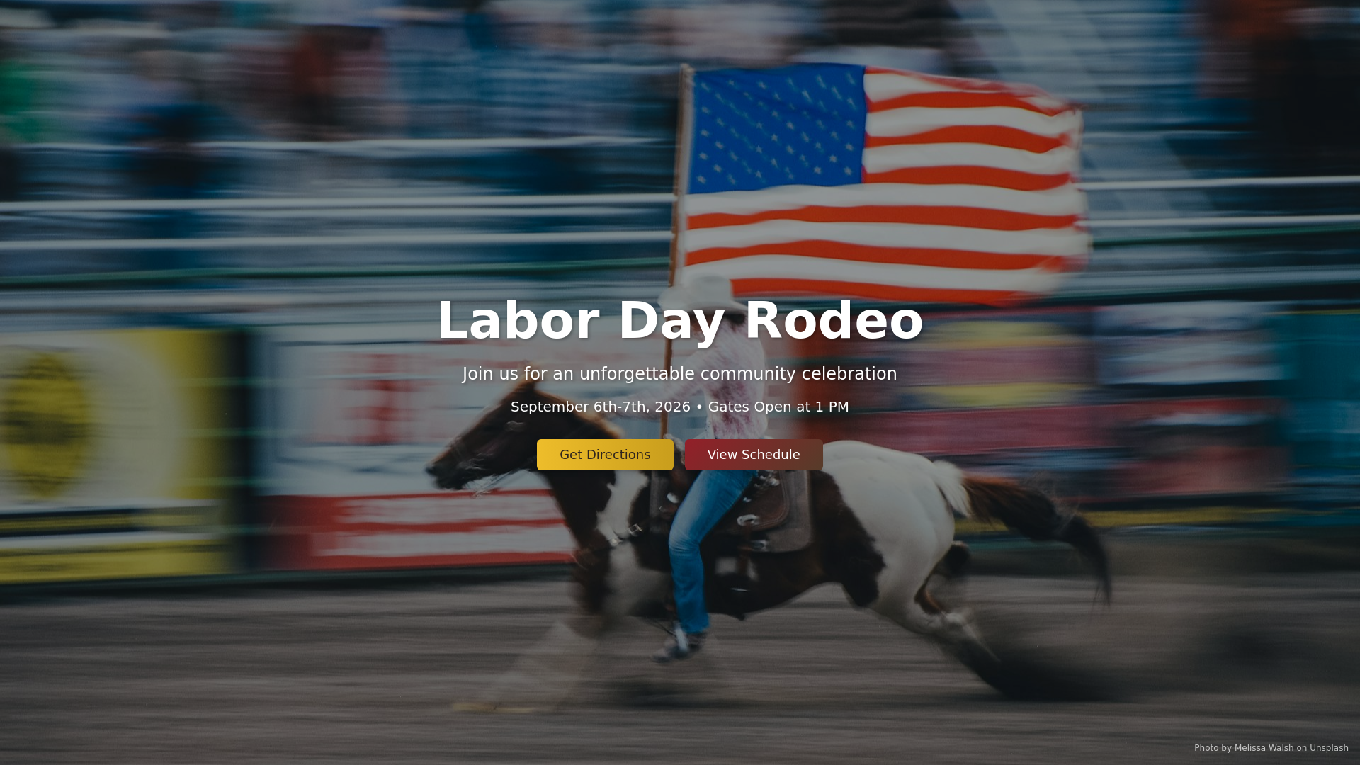 Labor Day Rodeo 2024 | Community Celebration
