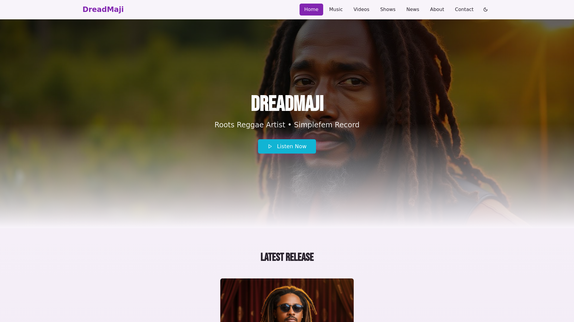 DreadMaji - Reggae Music Artist | Simplefem Record
