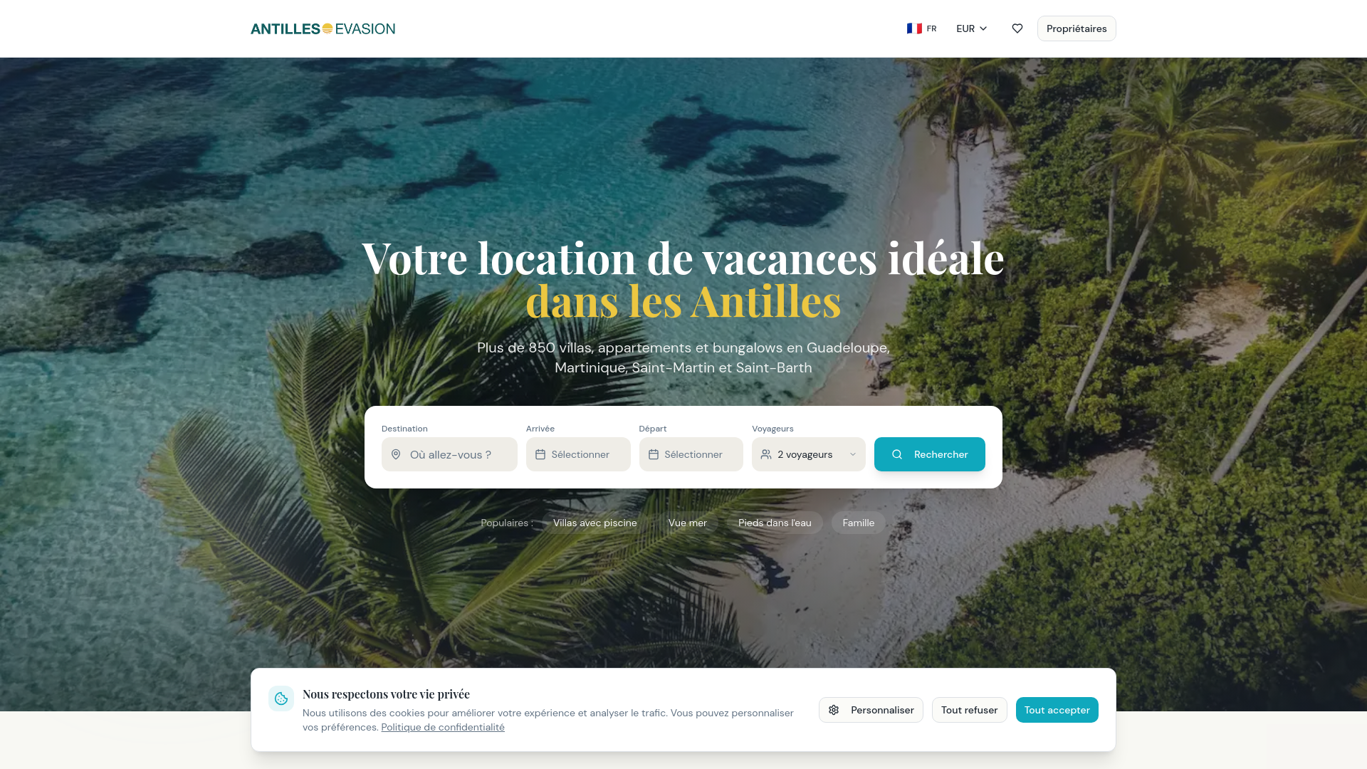 Maisons à louer à Saint-Barth – Location de maisons | Antilles Évasion