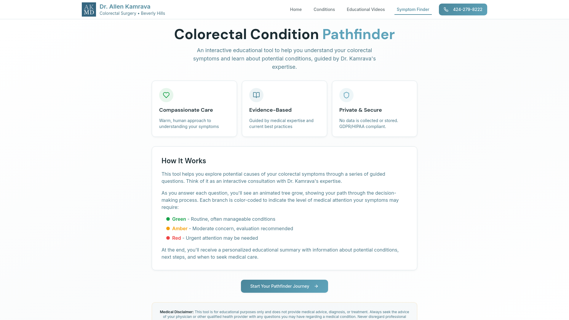 Colorectal Condition Pathfinder | Dr. Kamrava