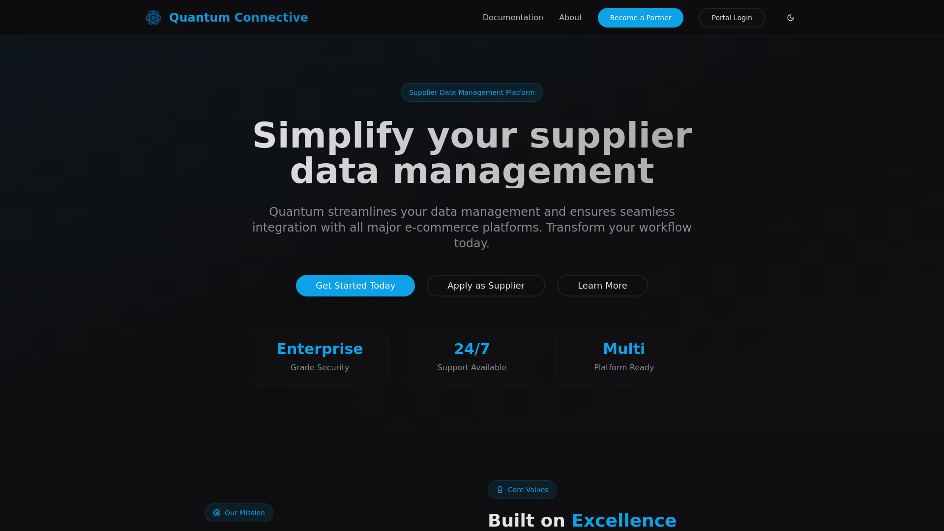 Quantum Connective - Supplier Data Management
