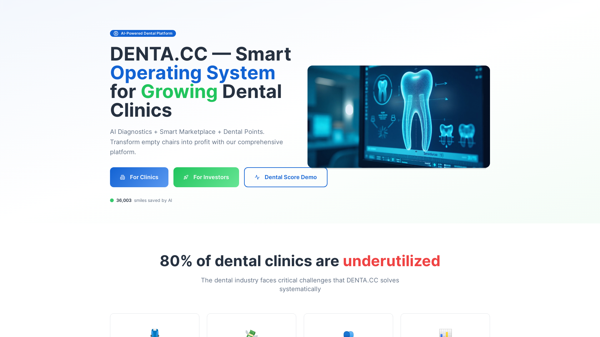 DENTA.CC - Smart Operating System for Dental Clinics