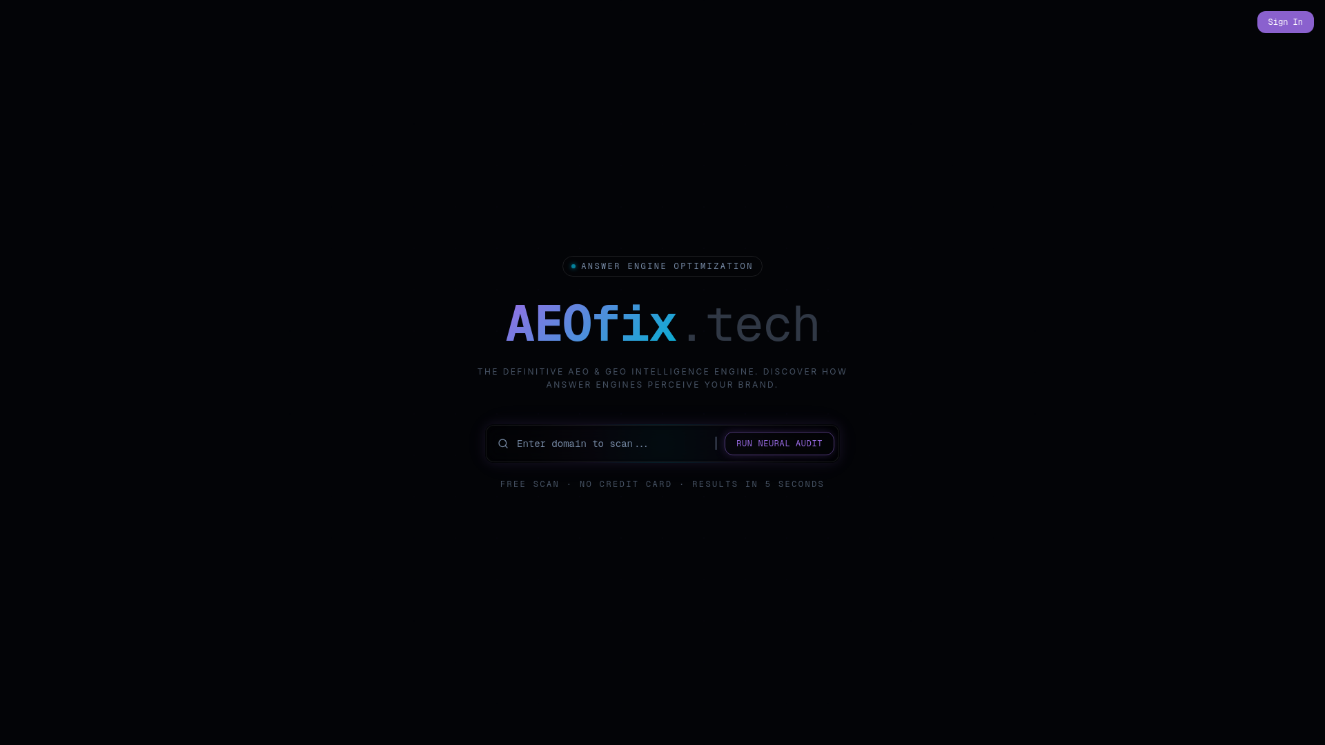 AEOsentiment - The GEO & AI Sentiment Engine