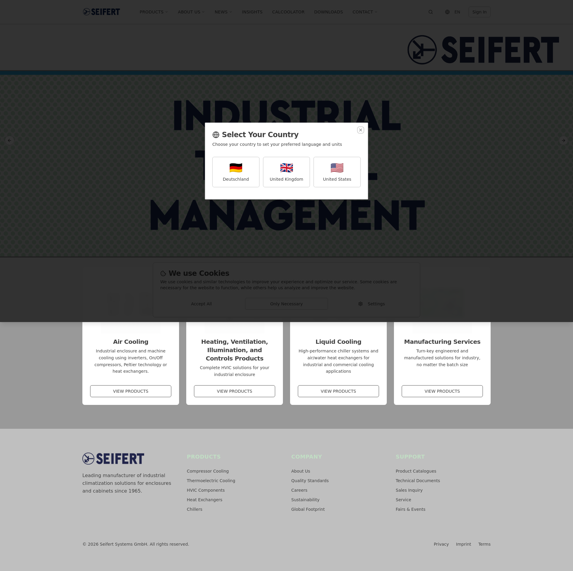Seifert Systems - Thermal Management Solutions & Cooling Systems