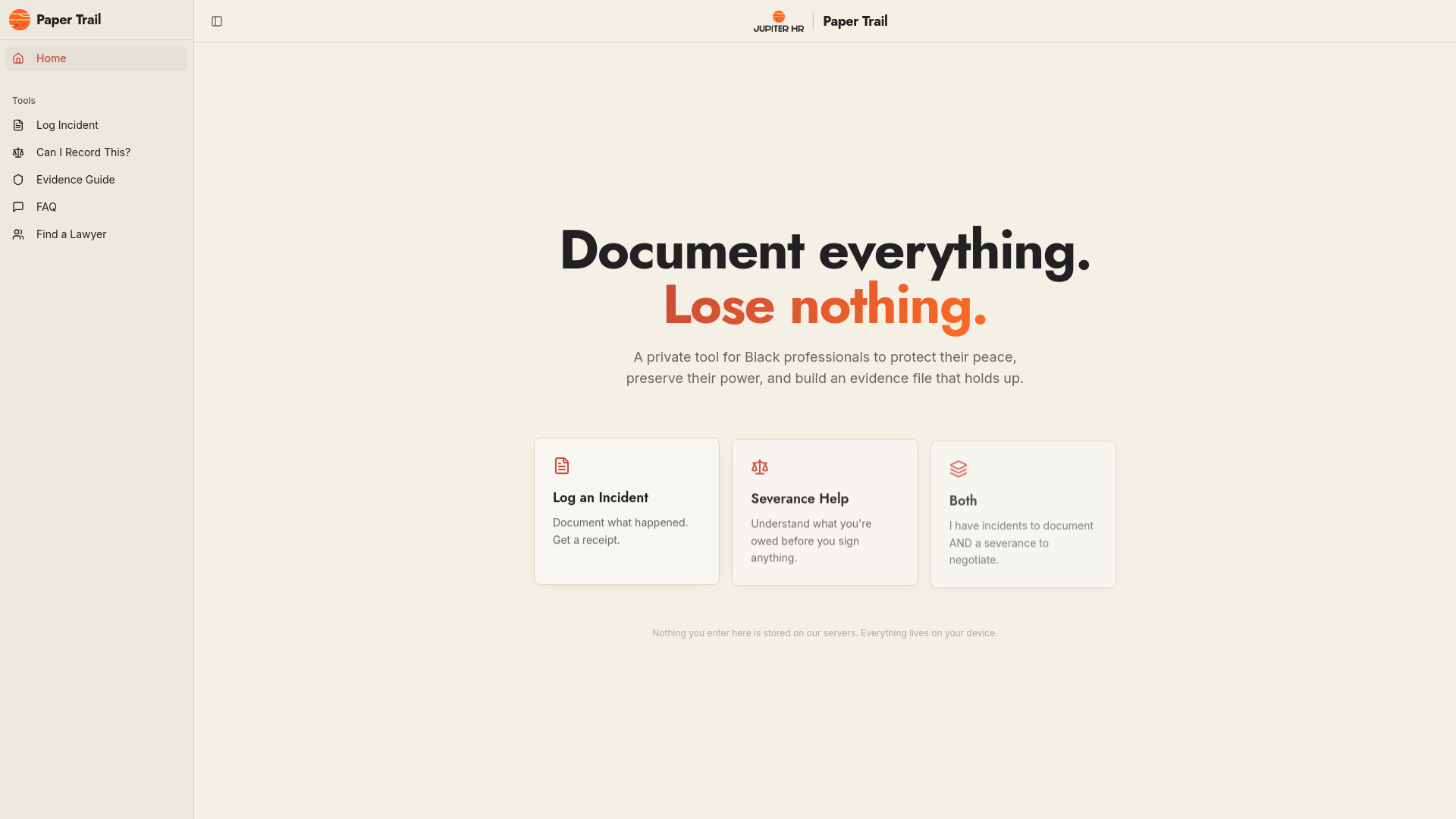 Paper Trail — Document Everything. Lose Nothing.