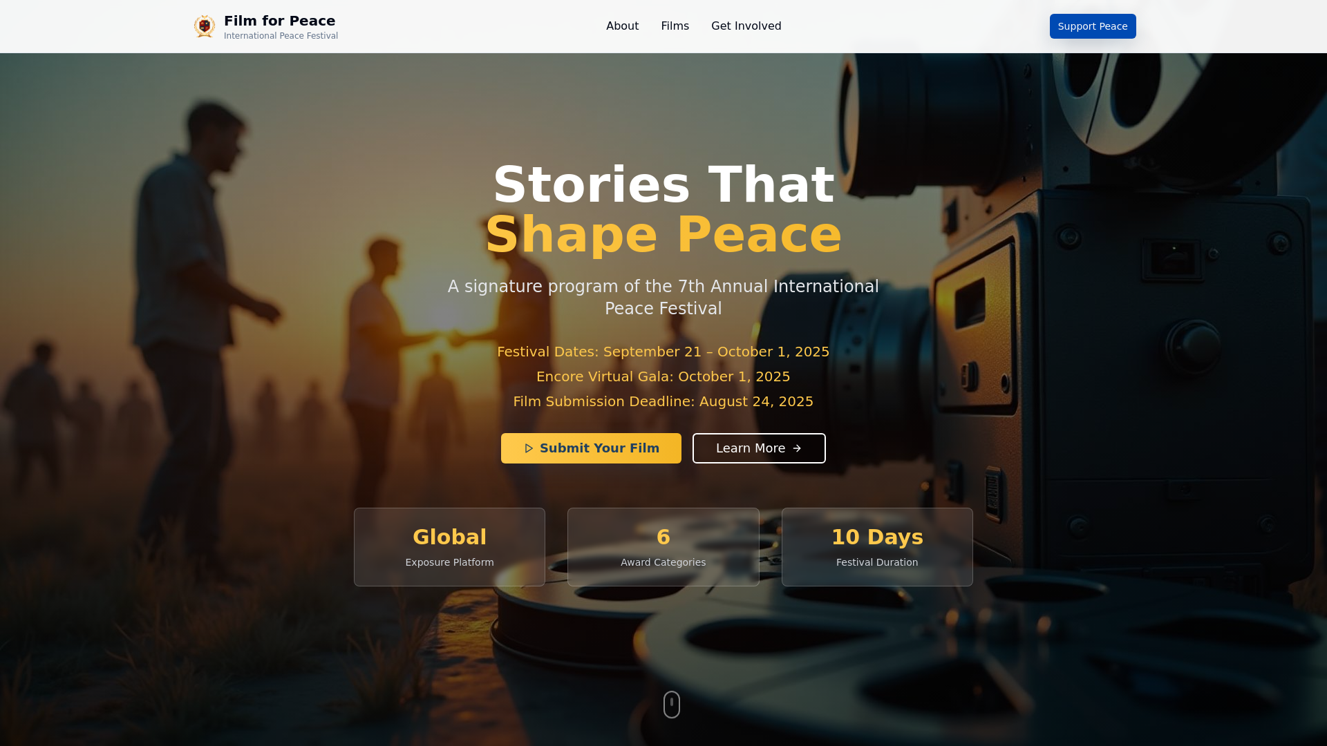 Film for Peace - Stories That Build Bridges