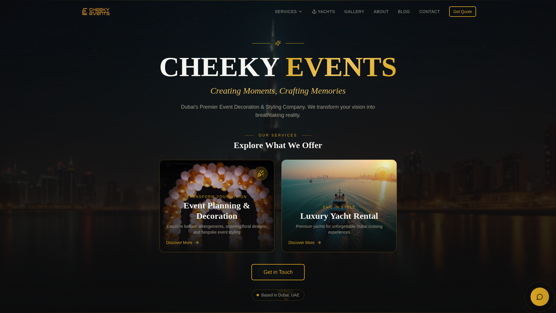 Cheeky Events | Dubai's Premier Event Decoration & Styling