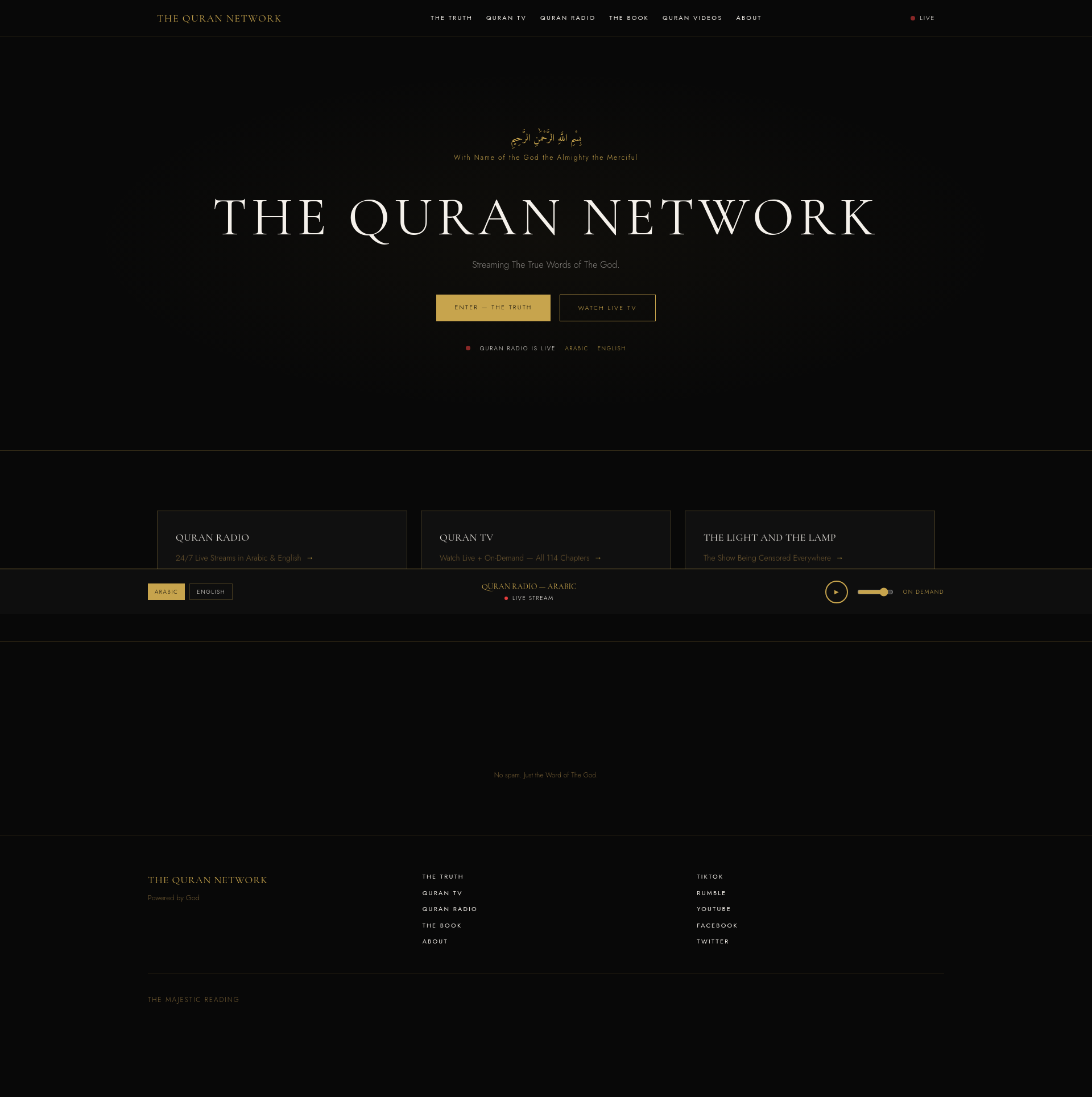 Quran TV — Live & On-Demand — The Quran Network