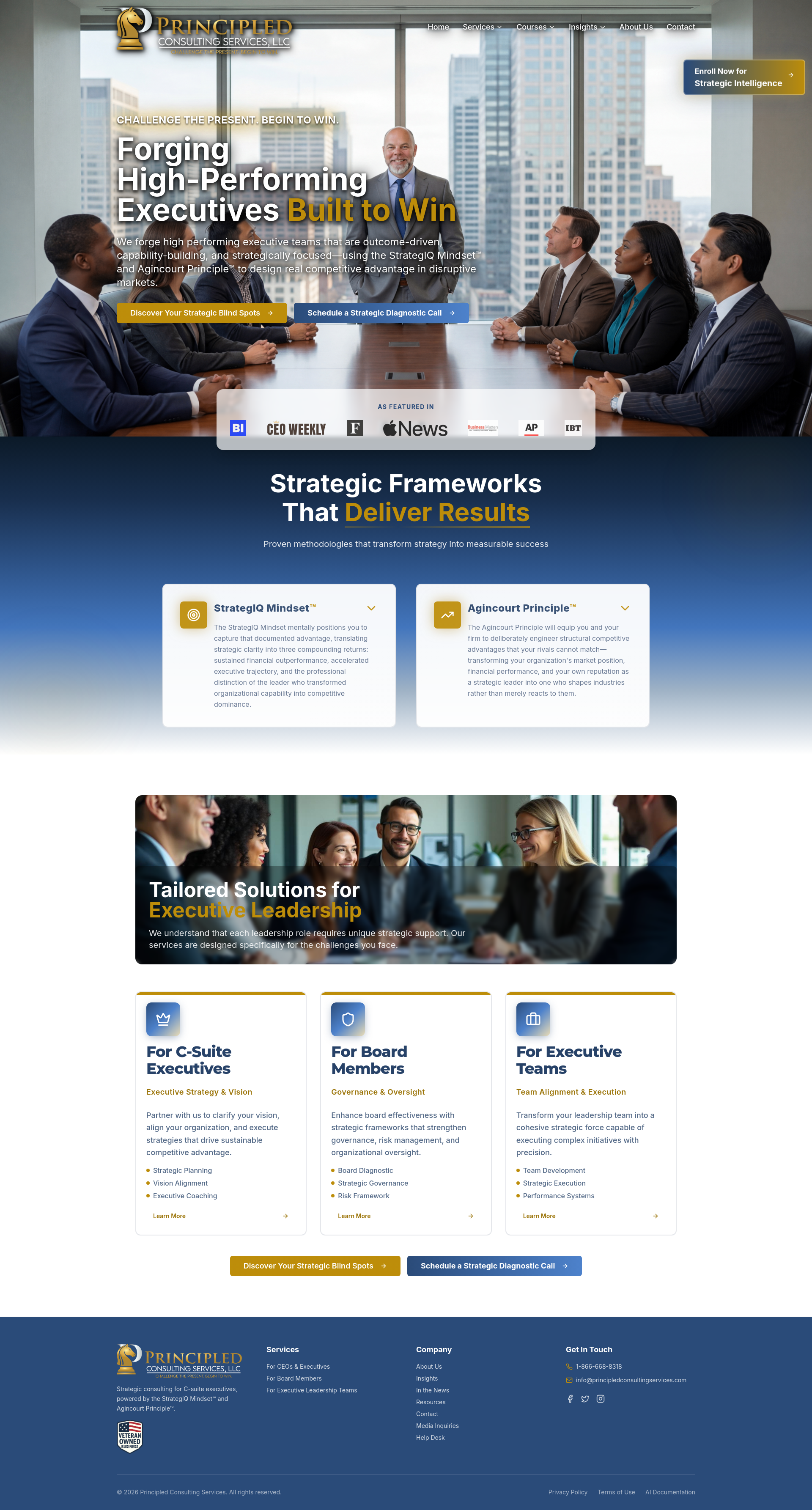 Strategic Consulting | Principled Consulting Services