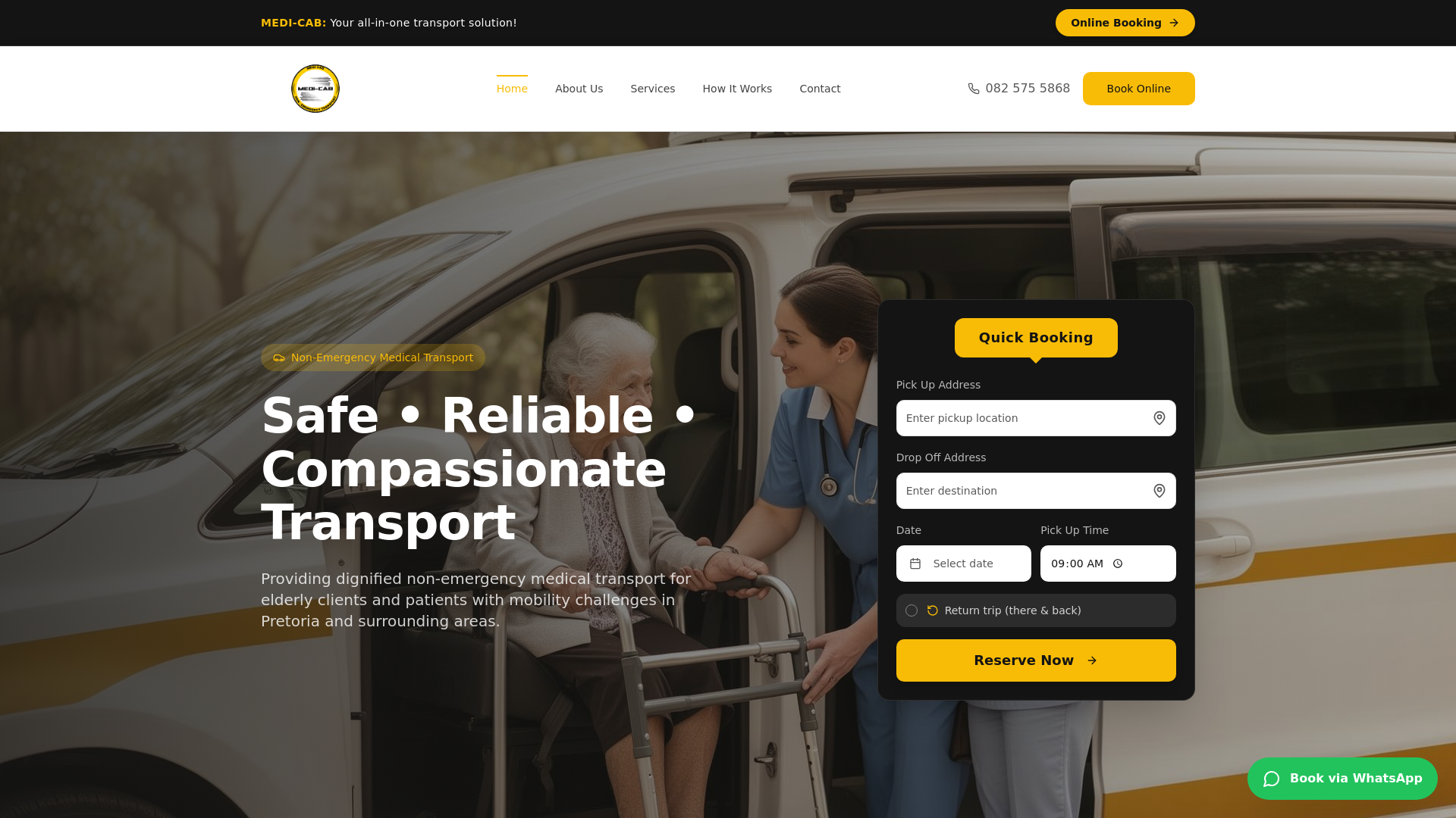 Medi-Cab | Non-Emergency Medical Transport | Pretoria