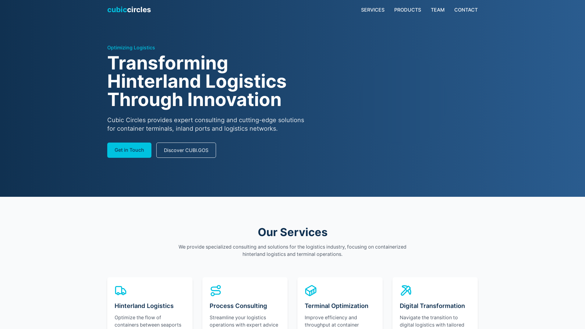 cubic circles: business, digitalization, consultancy in logistics