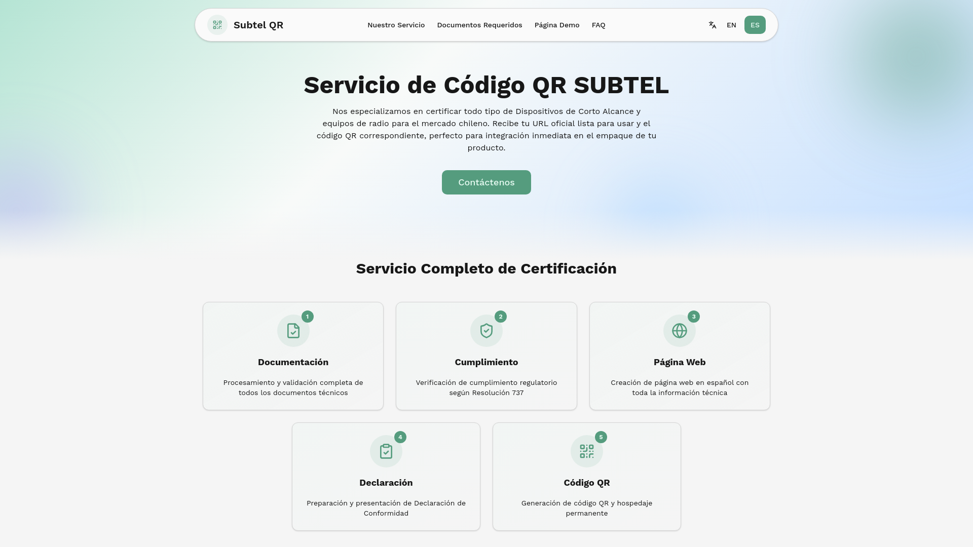 SUBTEL Certificate Generator - Create Technical Compliance Certificates