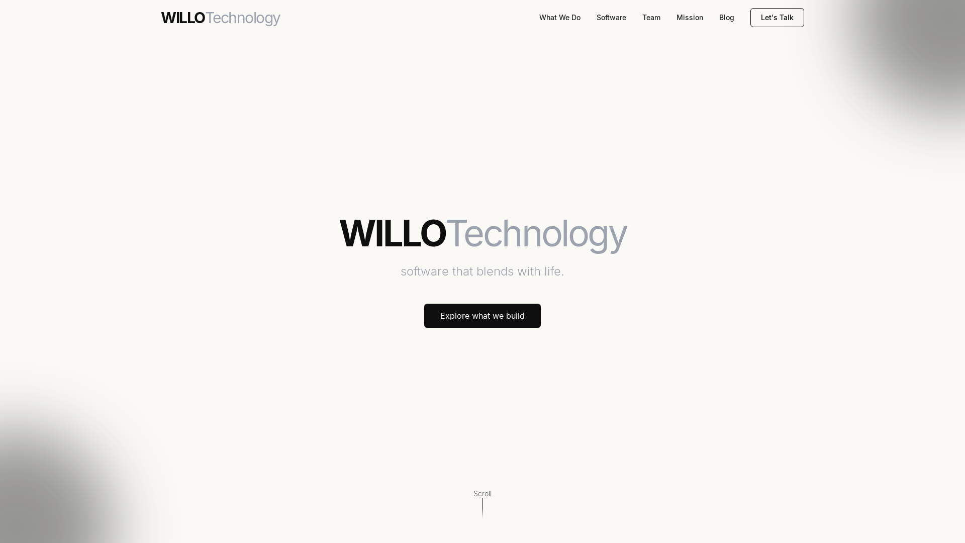 Willo Technology - Software that blends with life