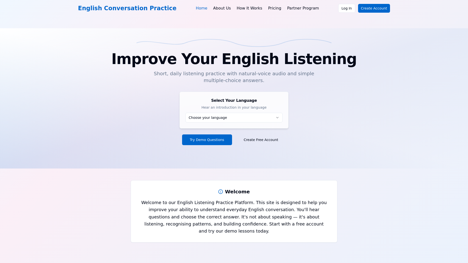 English Conversation Practice — Improve Your English Listening
