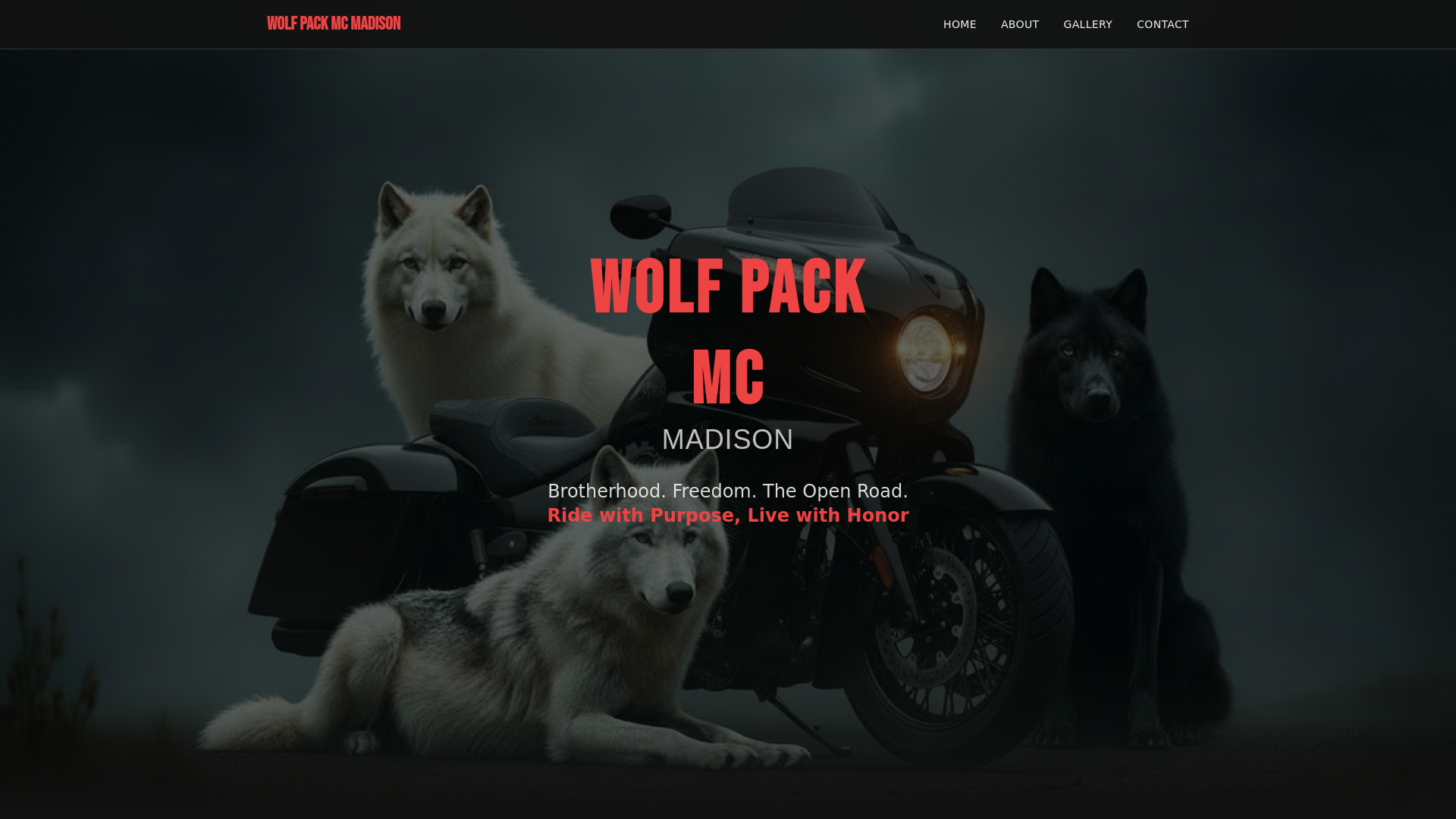 Wolf Pack MC - Brotherhood, Freedom, Open Road