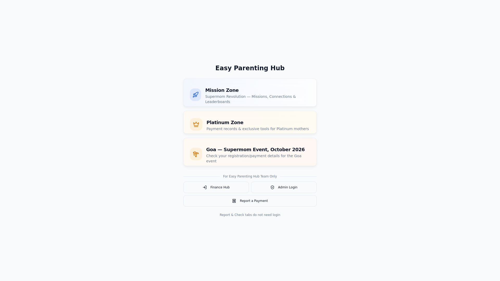Easy Parenting Hub - Central