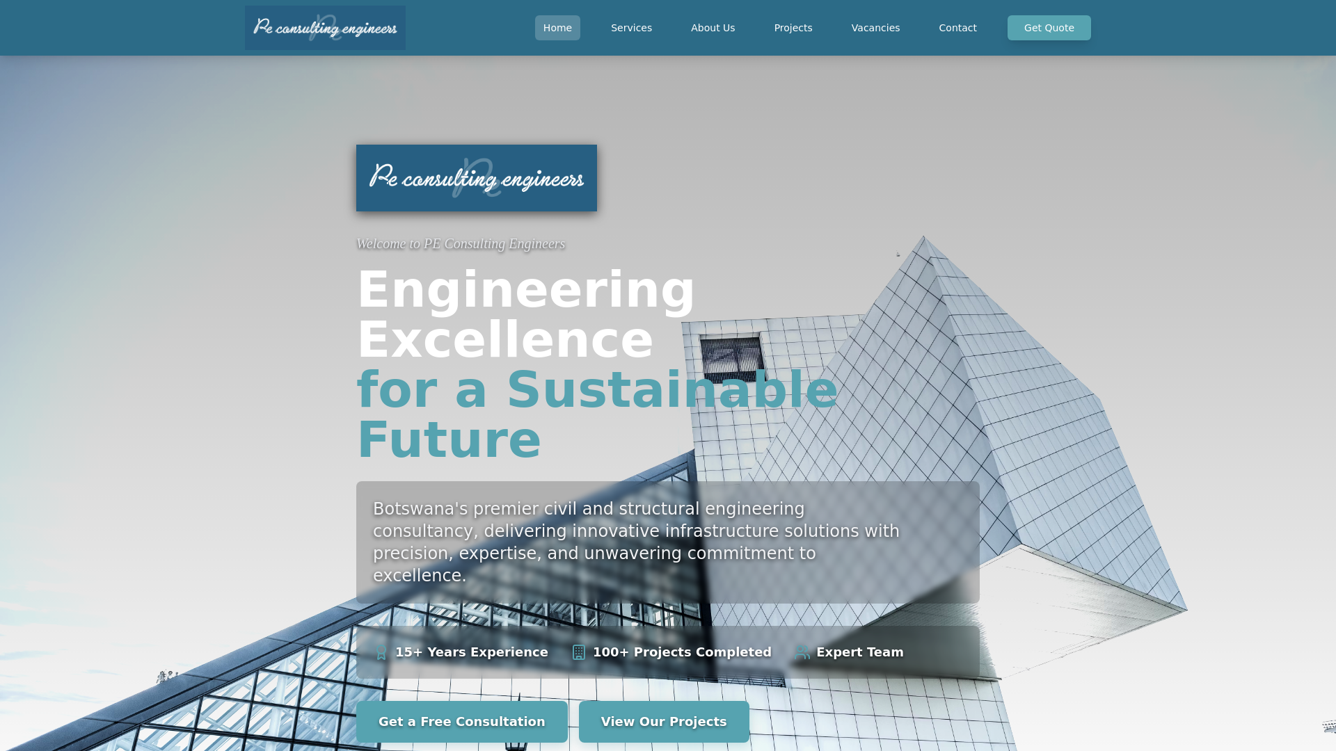 PE Consulting Engineers - Civil & Structural Engineering in Botswana