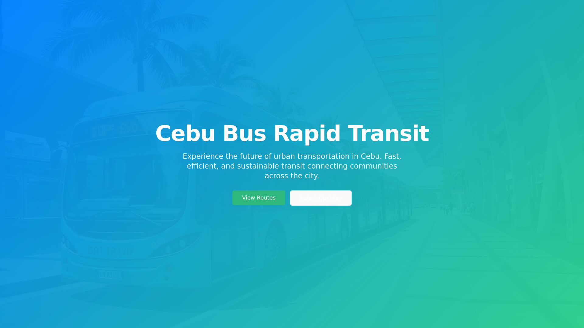 Cebu Bus Rapid Transit - Modern Public Transportation