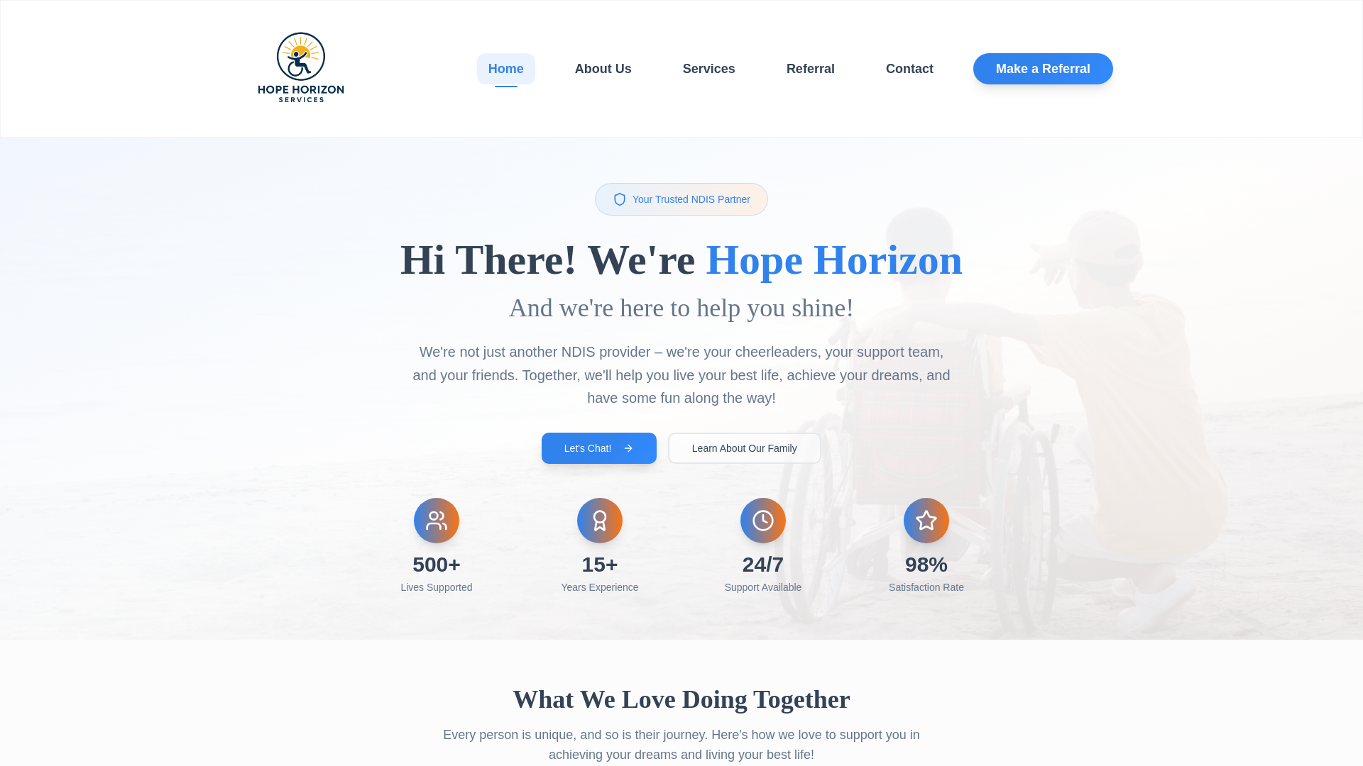 Hope Horizon Services - NDIS Provider | Supporting People Living with ...