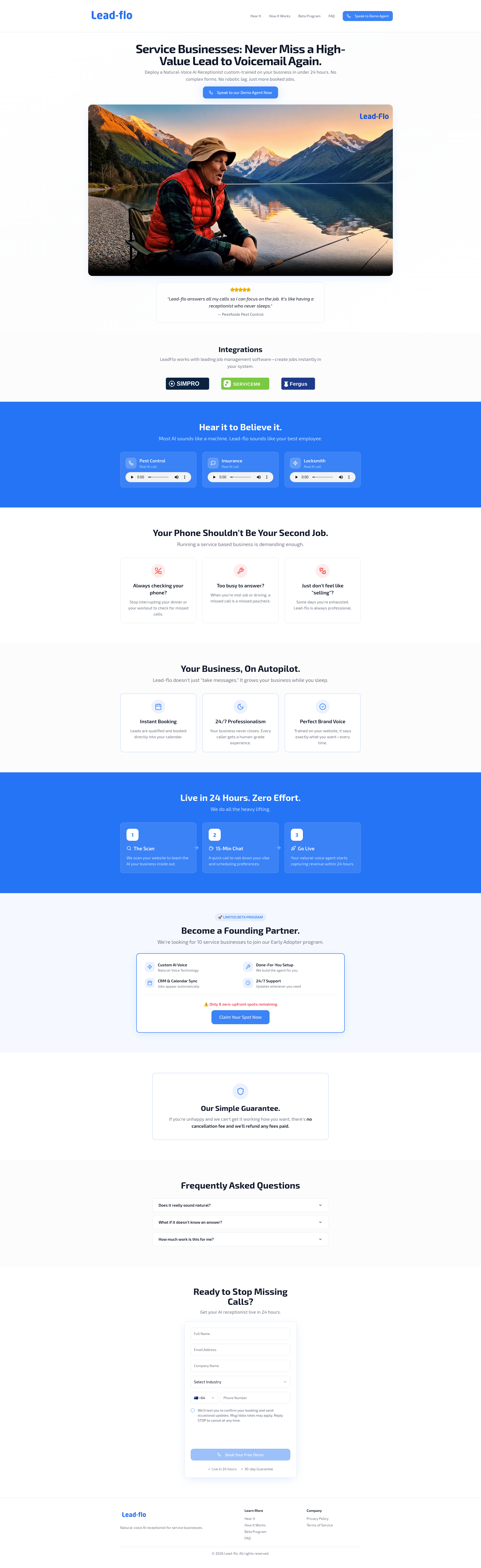 Lead-Flo | AI-Powered Virtual Assistant for Small Business