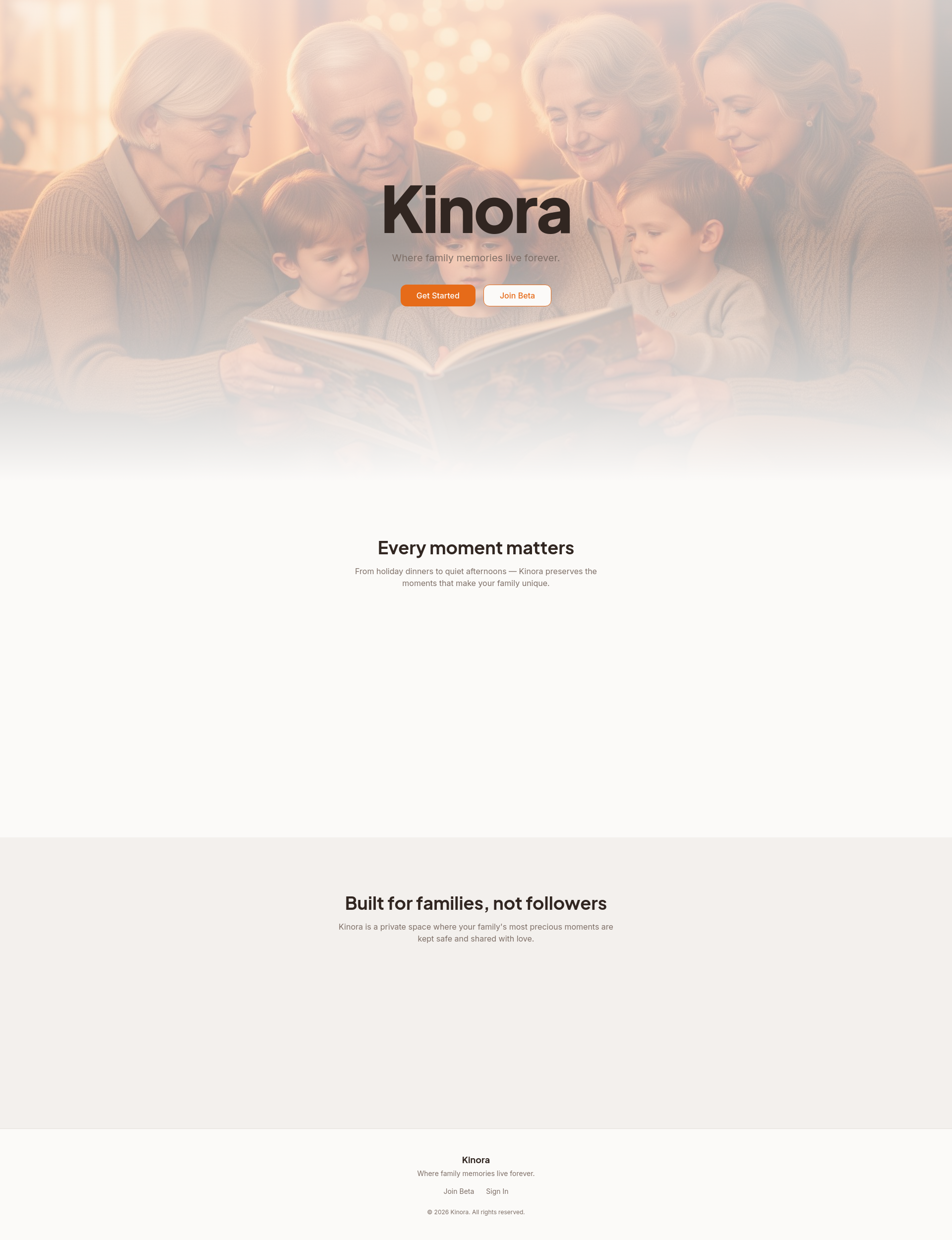 Kinora — Where Family Memories Live Forever