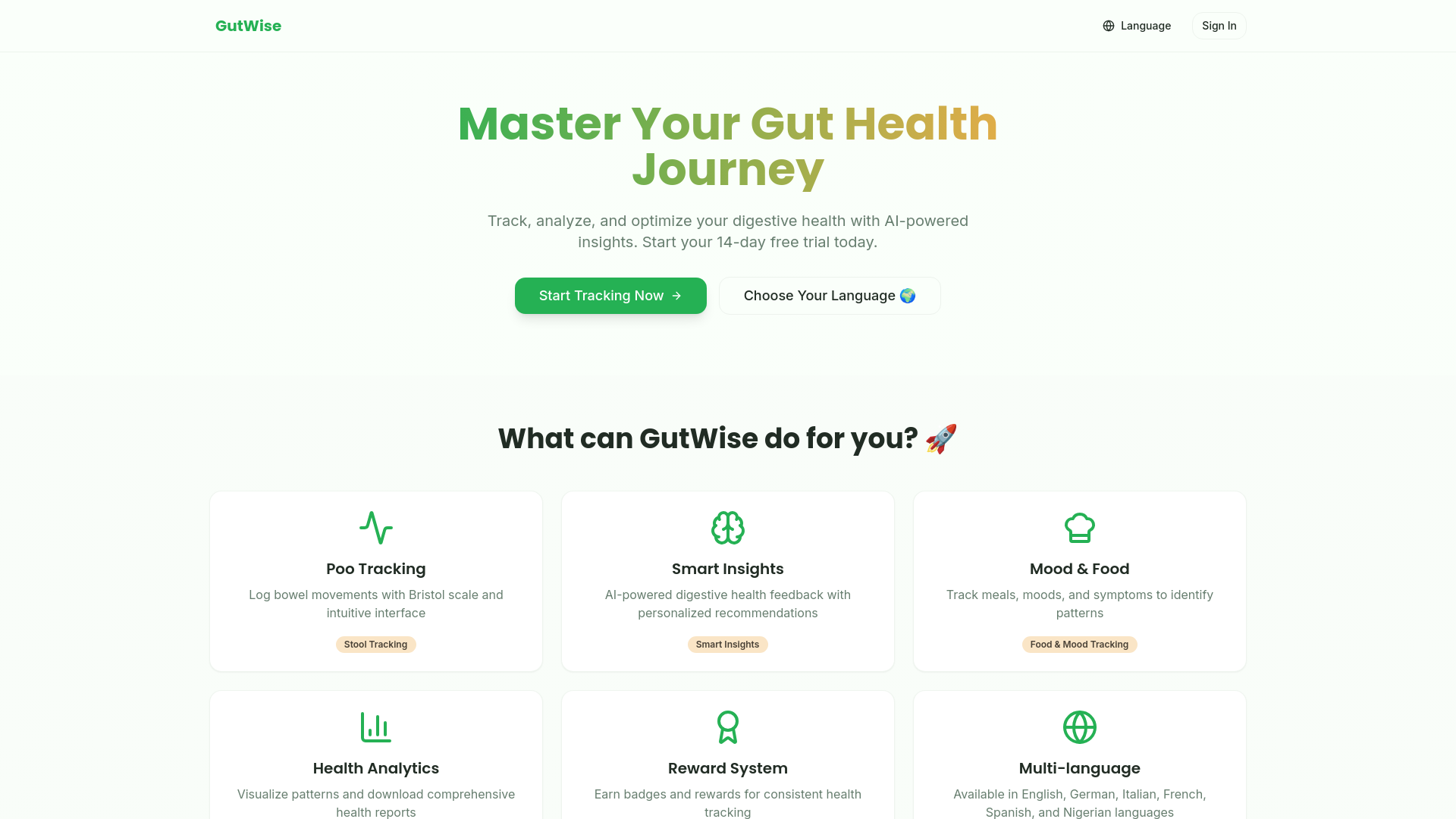 GutWise - Nonprofit Gut Health Tracker