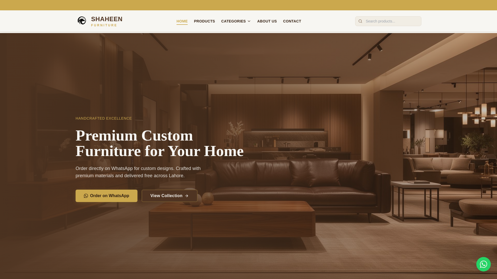 Shaheen Furniture - Premium Custom Furniture | Sofas, Beds, Dining Tables