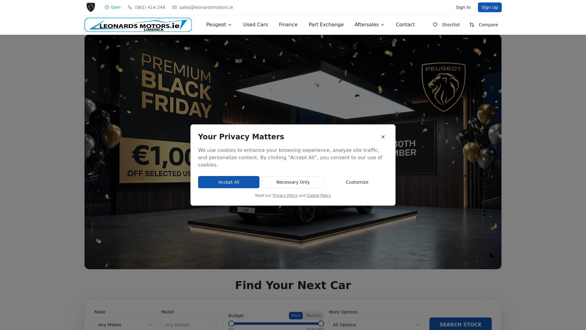 Leonards Motors Limerick | Peugeot Main Dealer | New & Used Cars Limerick