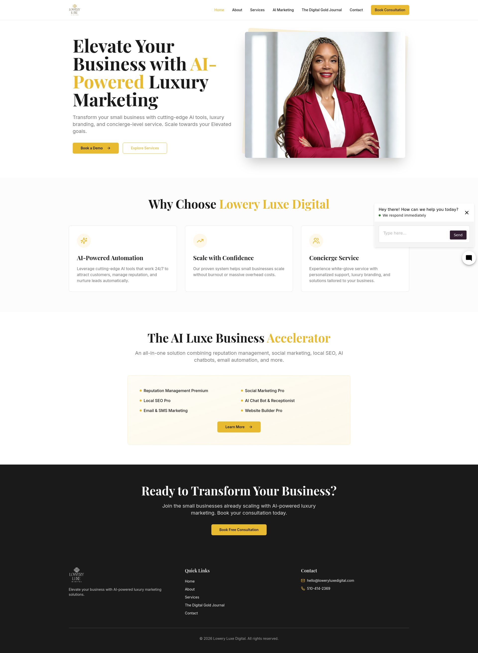 Lowery Luxe Digital - AI-Powered Luxury Marketing