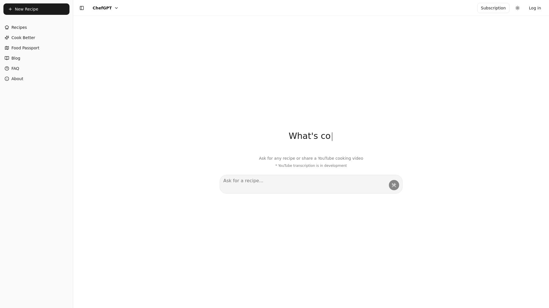 ChefGPT - Your AI Cooking Assistant