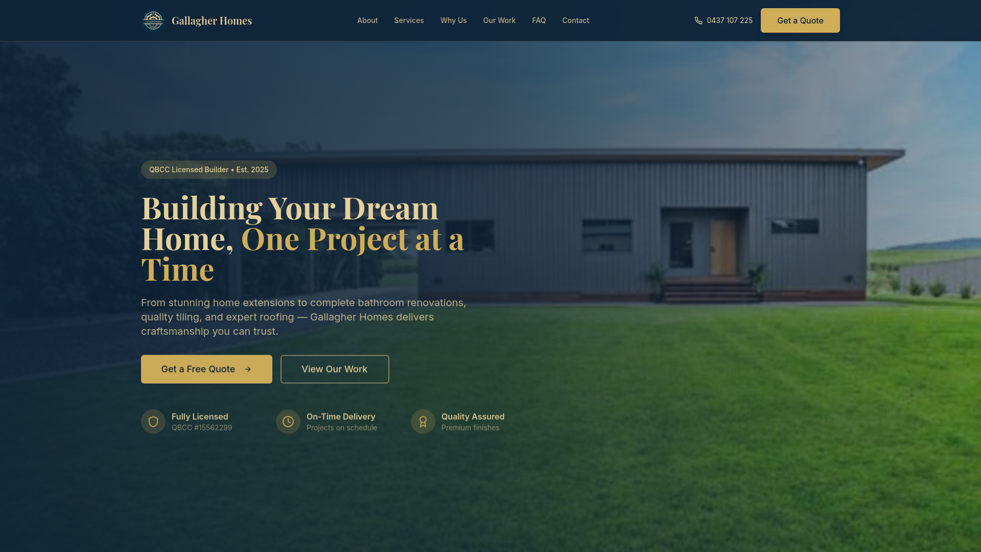 Gallagher Homes | Home Extensions, Bathroom Renovations, Tiling ...
