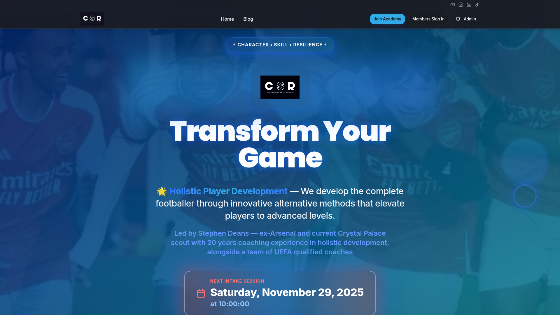 CSR Academy - Football Development & Training