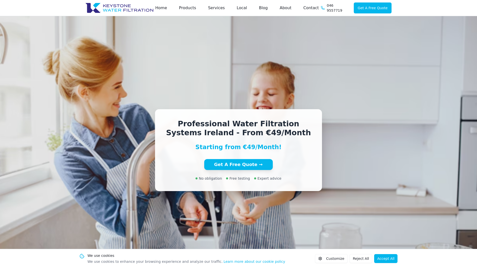 Keystone Water Filtration | Professional Water Treatment Solutions Ireland