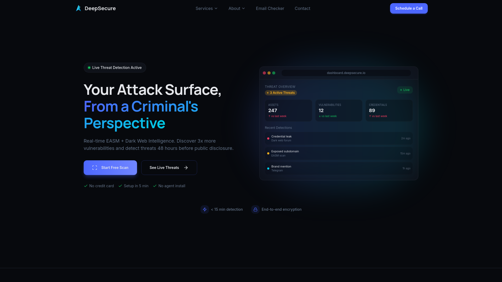 DeepSecure - Dark Web Threat Intelligence Platform