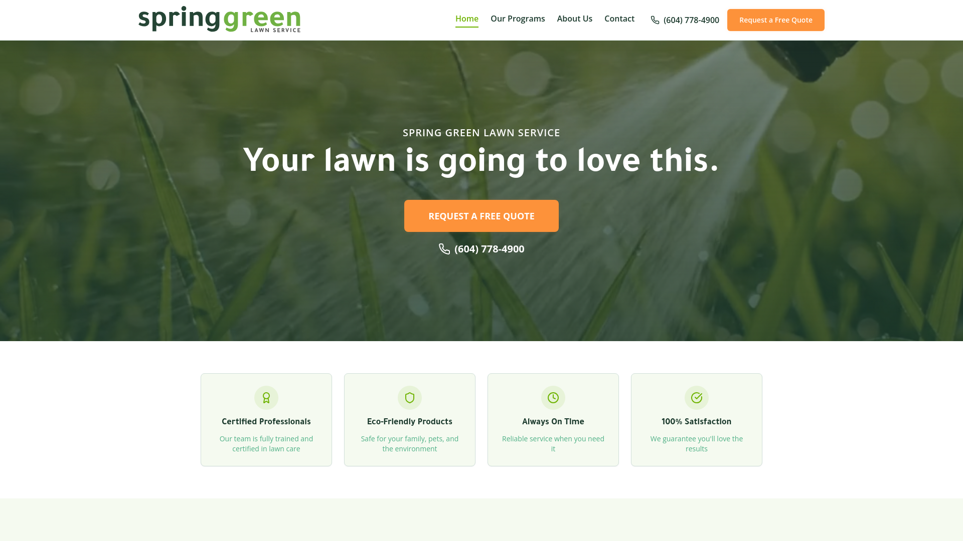 Spring Green Lawn Service - Professional Lawn Care