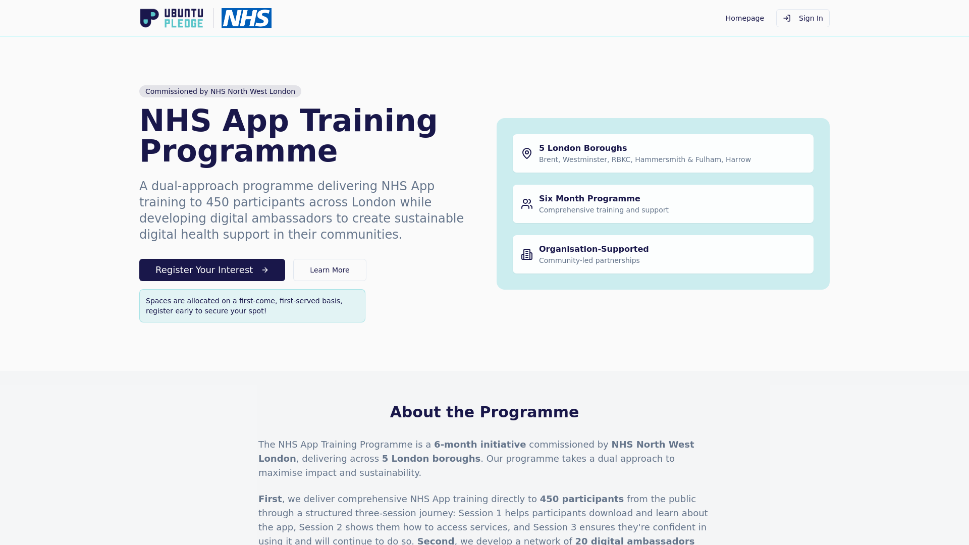 NHS App Training Manager - Track Training & Evaluations
