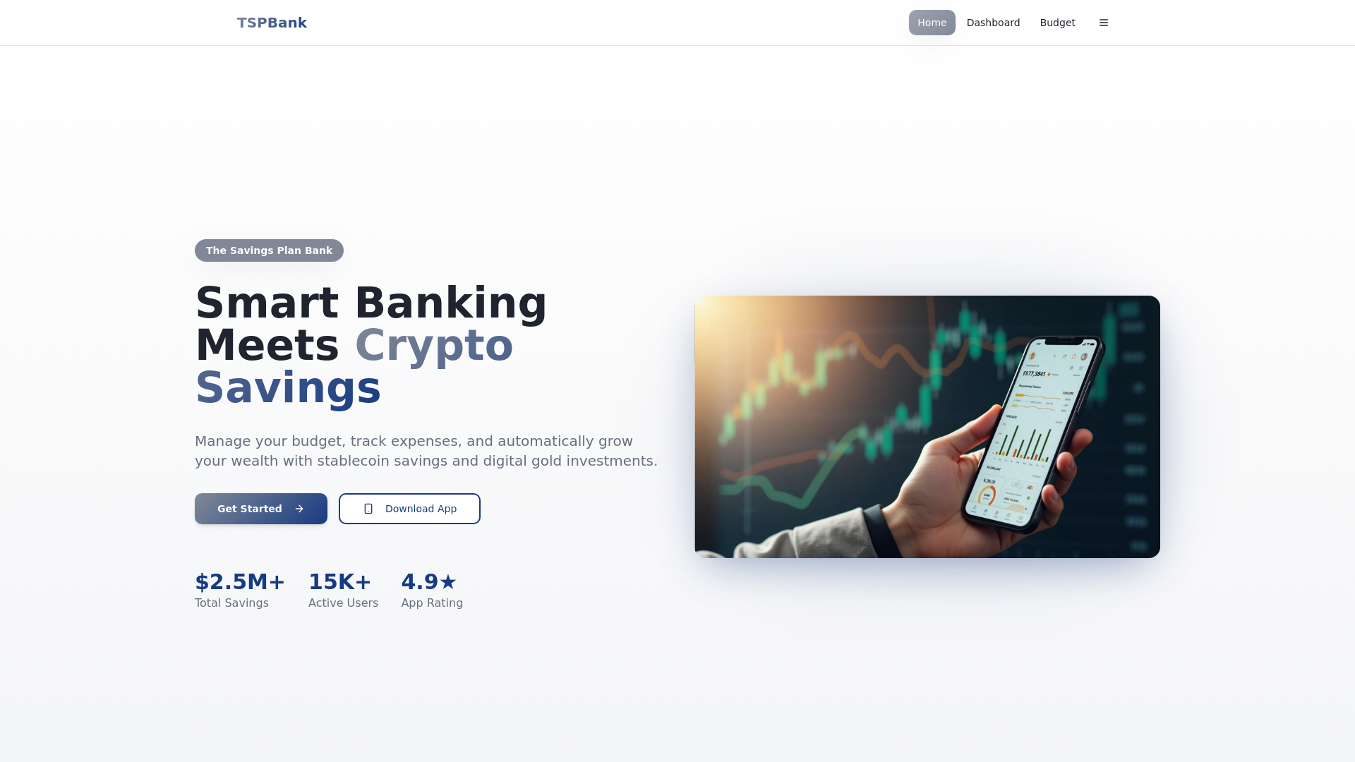TSPBank - The Savings Plan Bank | Smart Banking Meets Crypto Savings