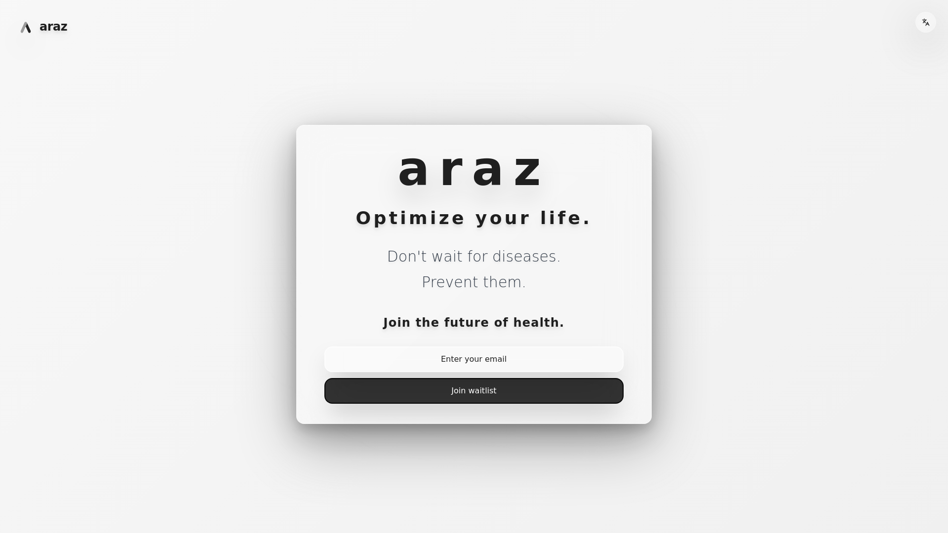 araz - optimize your life.