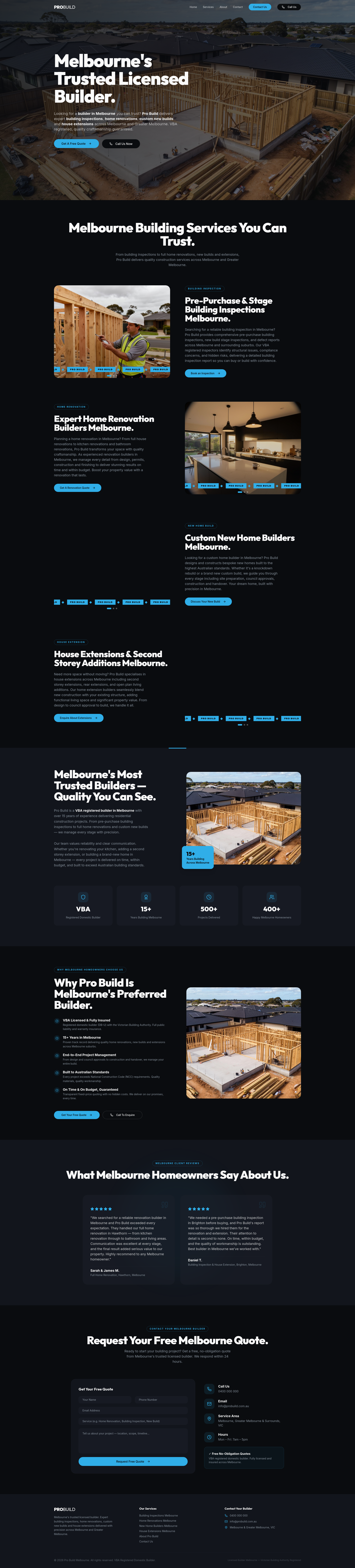 ProBuild by Comfortable Homes | Licensed Builder Melbourne