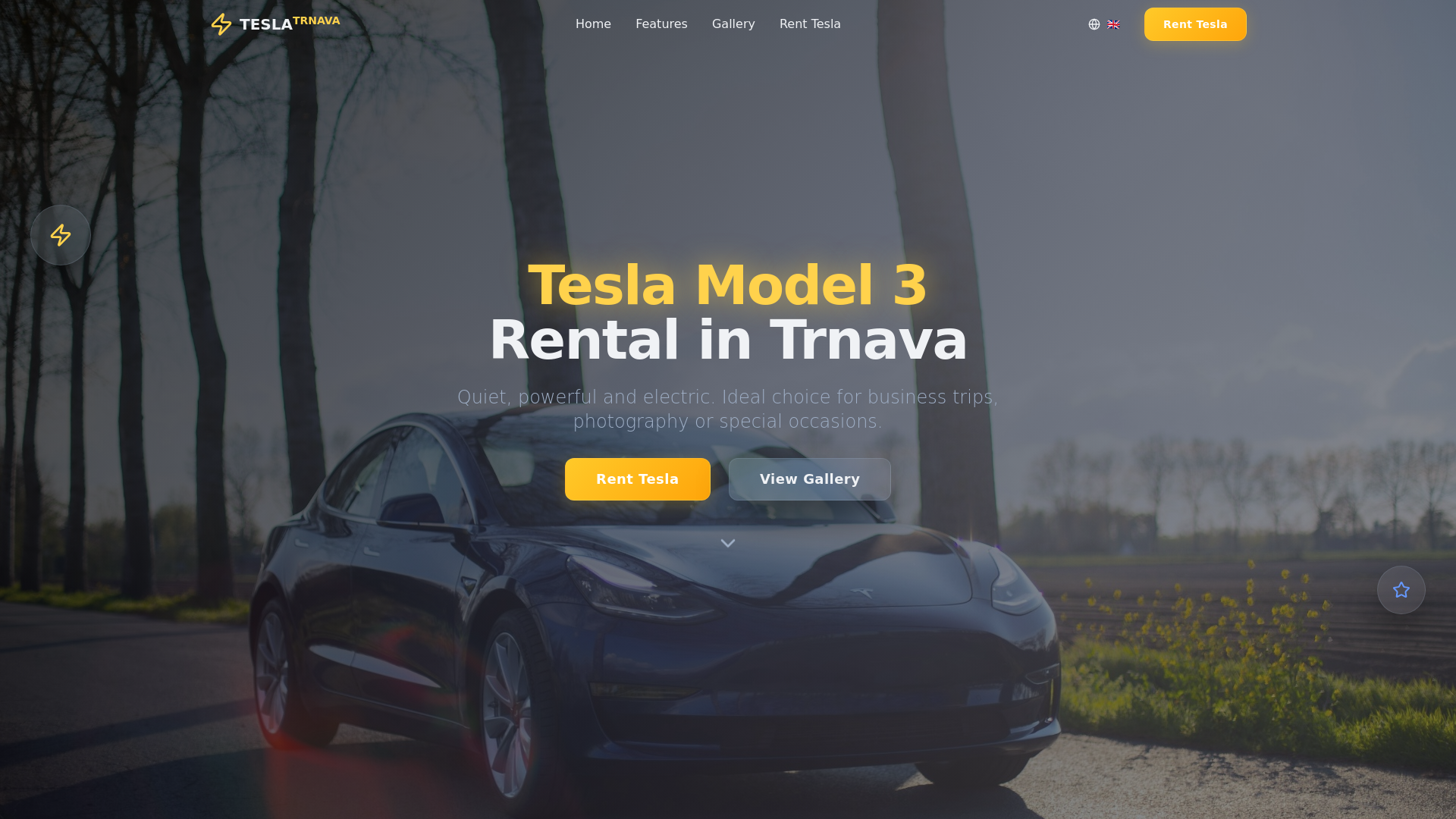 Tesla Model 3 Rental Trnava | Premium Electric Car Rental Slovakia