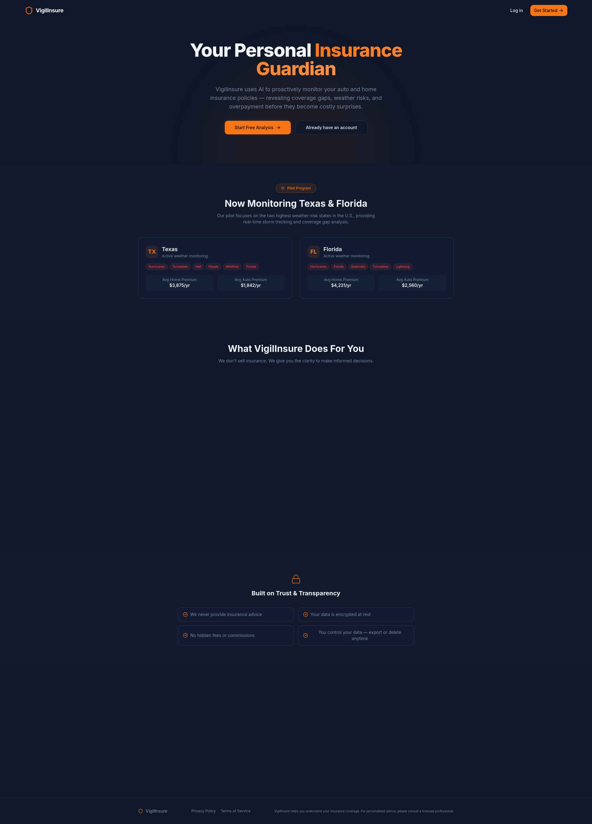 VigilInsure — AI-Powered Insurance Policy Analysis & Coverage Gap Detection