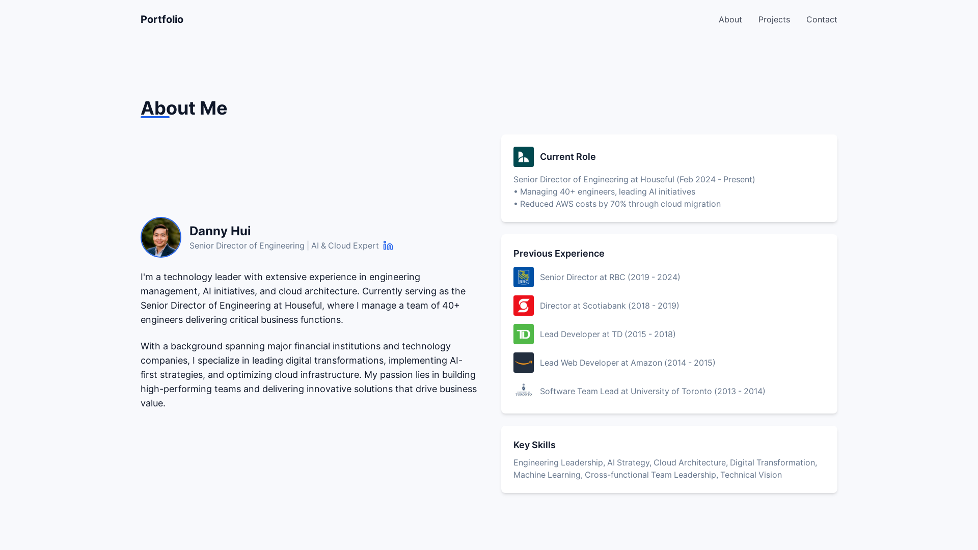 Danny Hui's 2025 Portfolio