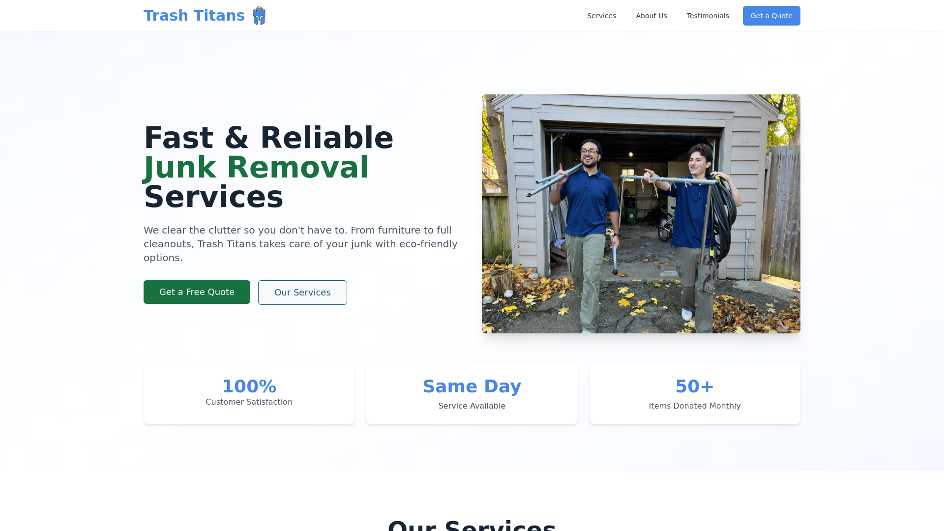 Trash Titans - Professional Junk Removal Services