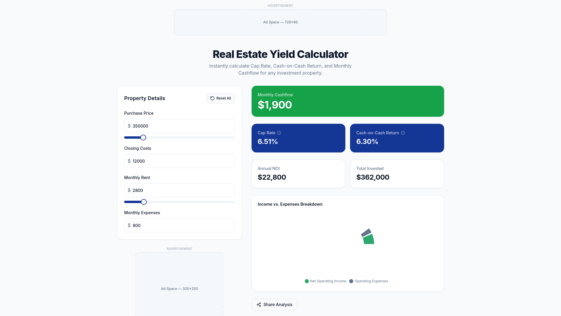 CapRate Master — Cap Rate & Real Estate Investment Calculator (2026)