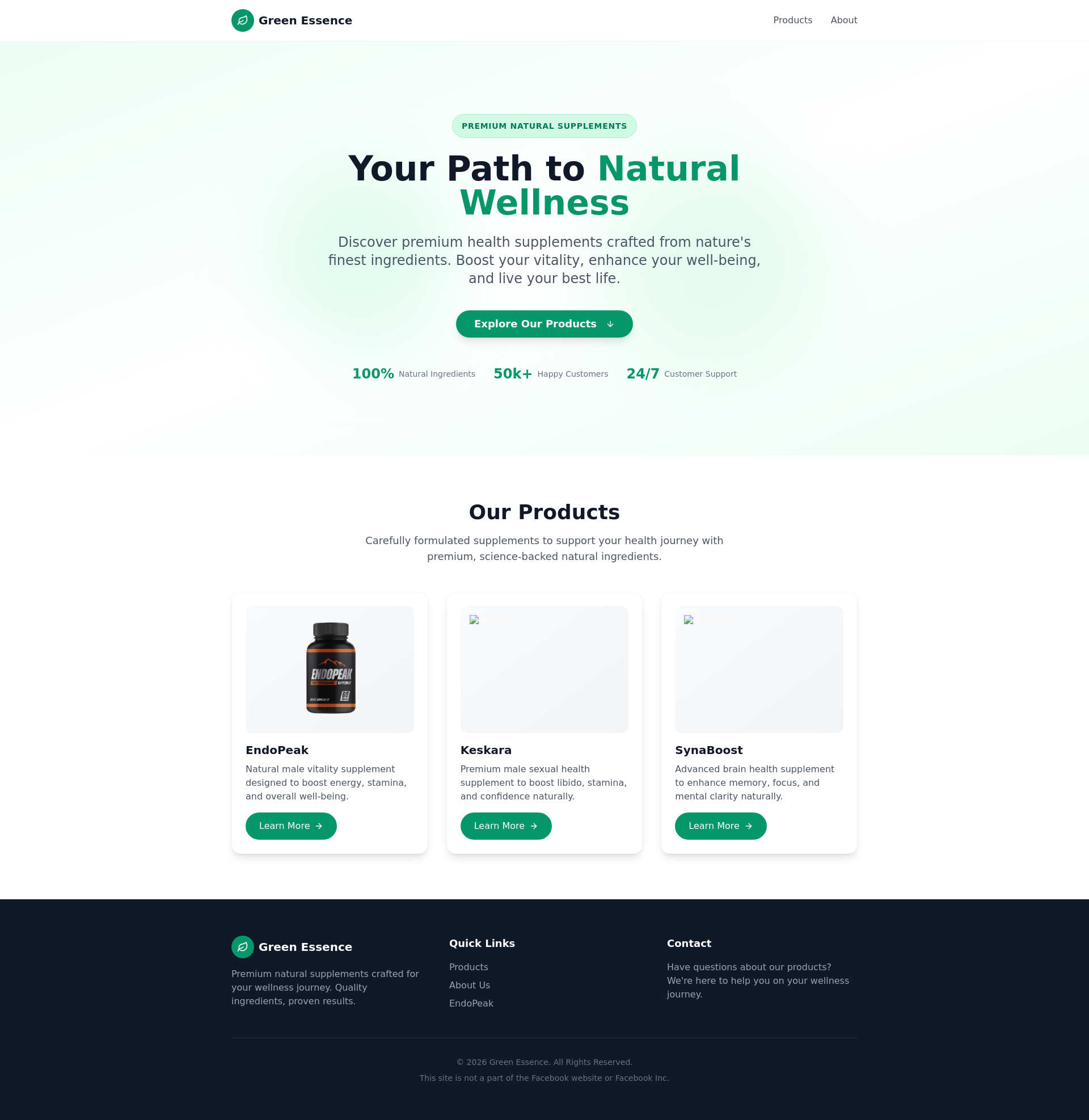 Green Essence - Premium Natural Supplements