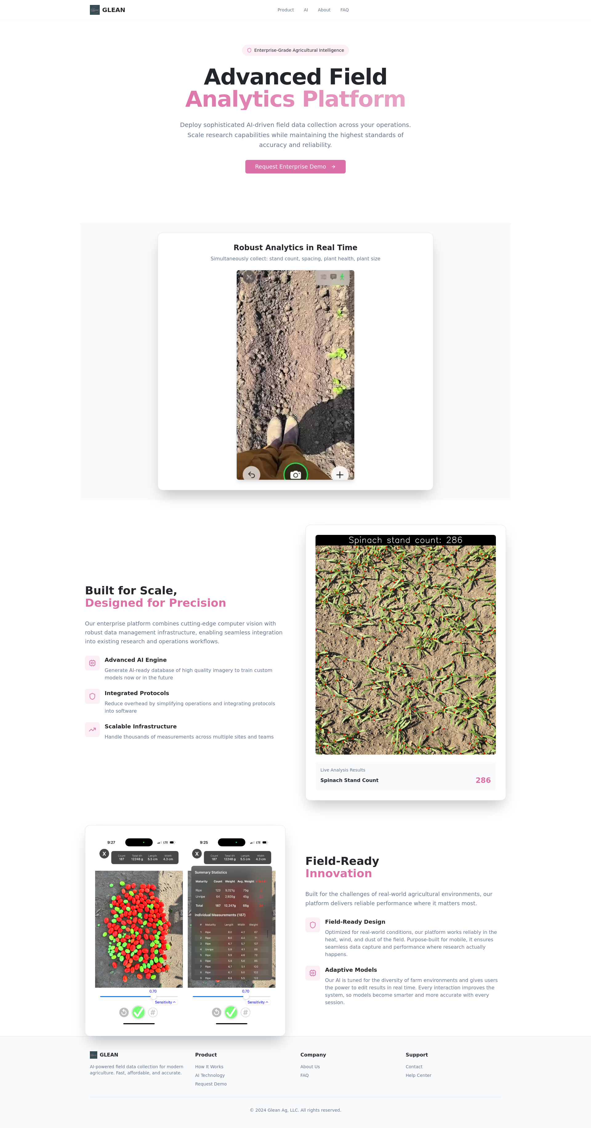 Glean - AI-Powered Agricultural Field Data Collection