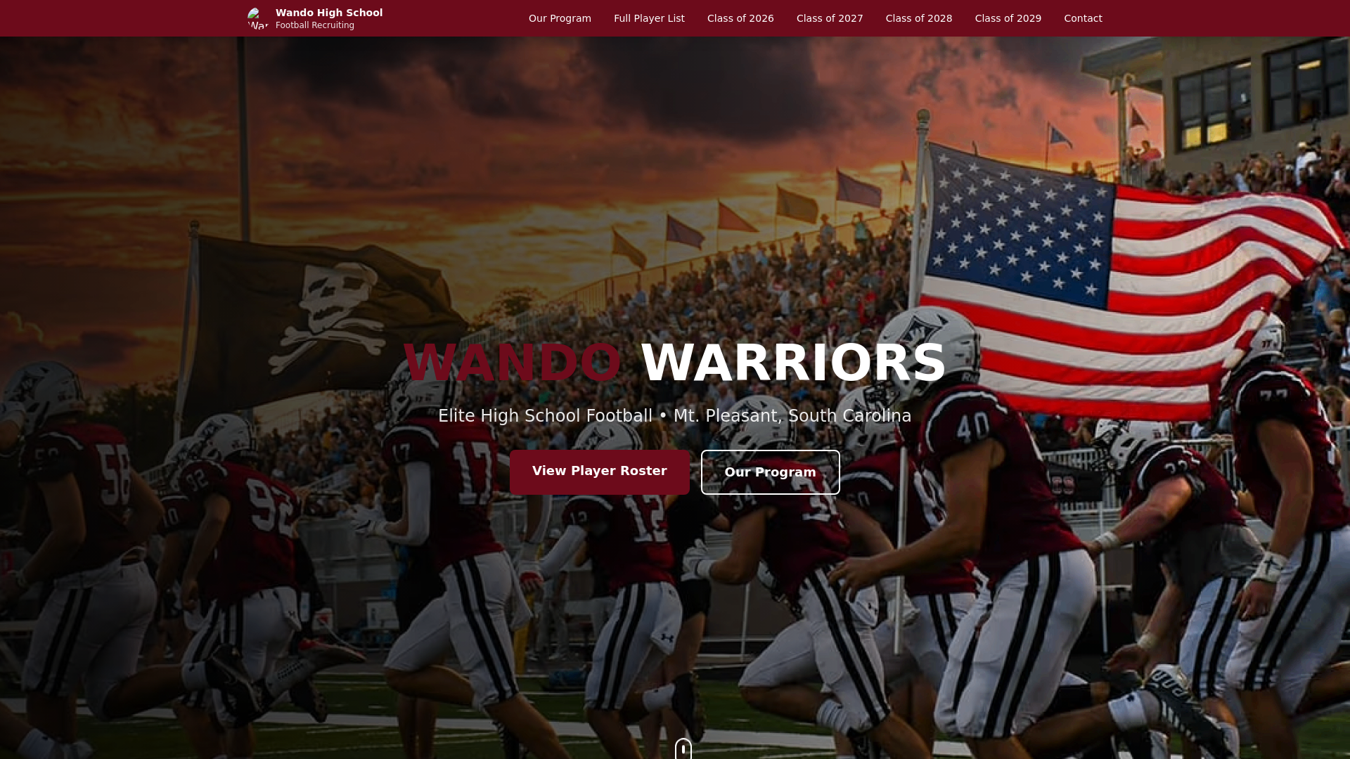 Wando High School Football - Mt. Pleasant, SC