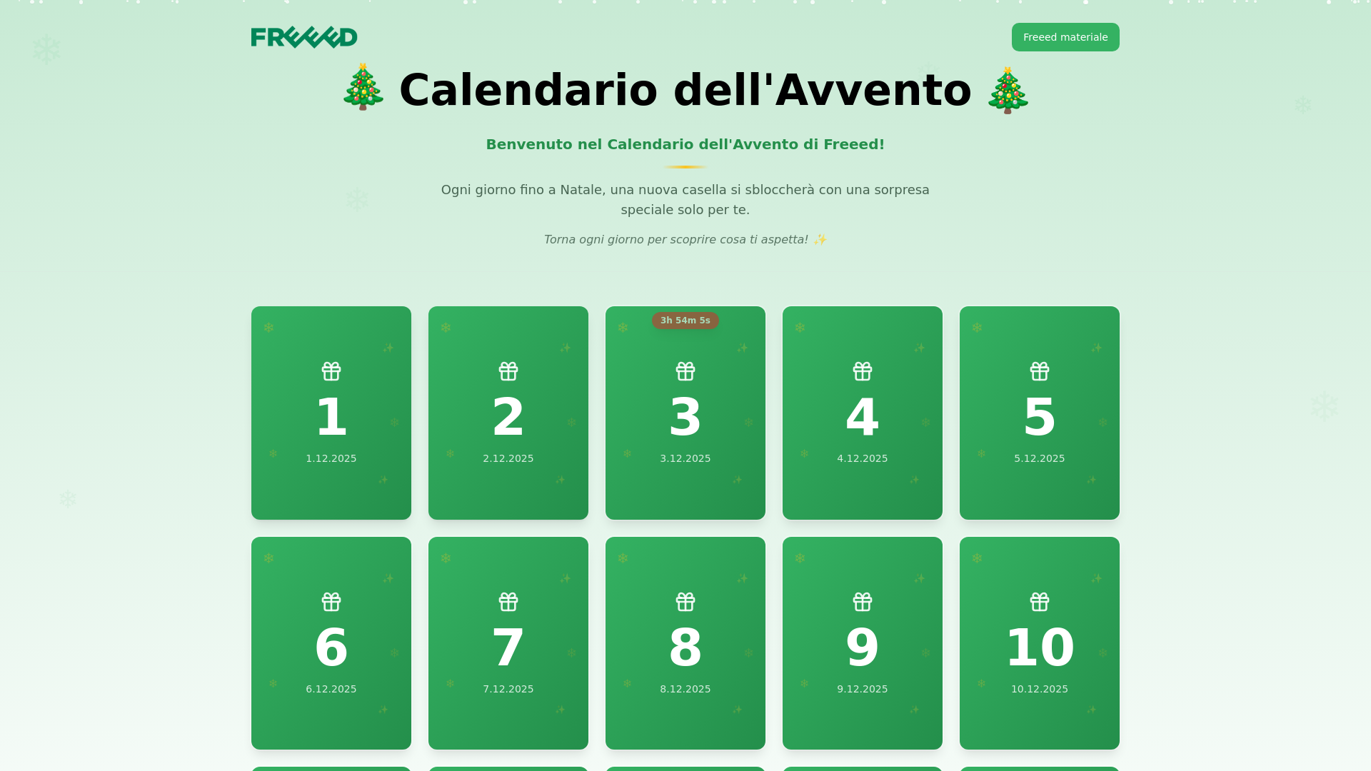 Freeed Calendario