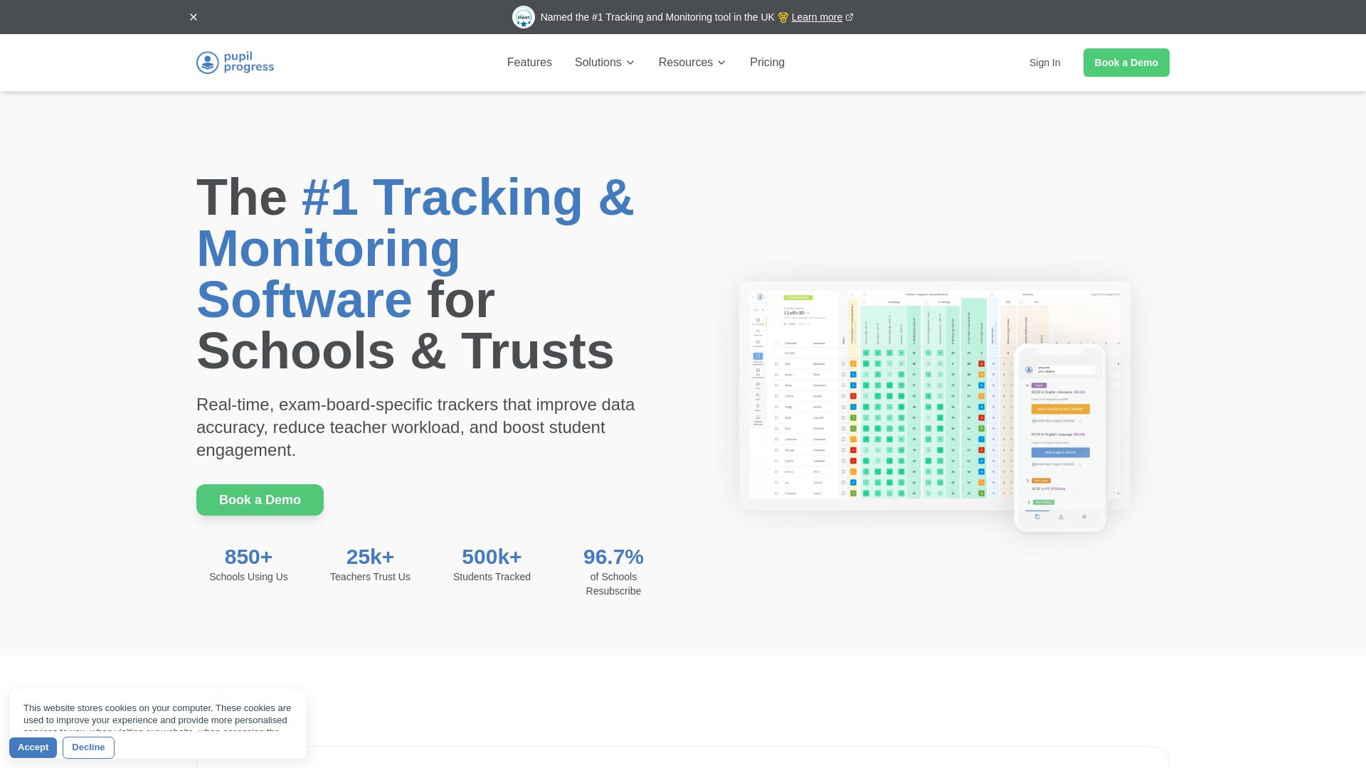 Pupil Progress — Student Progress Tracking for Schools